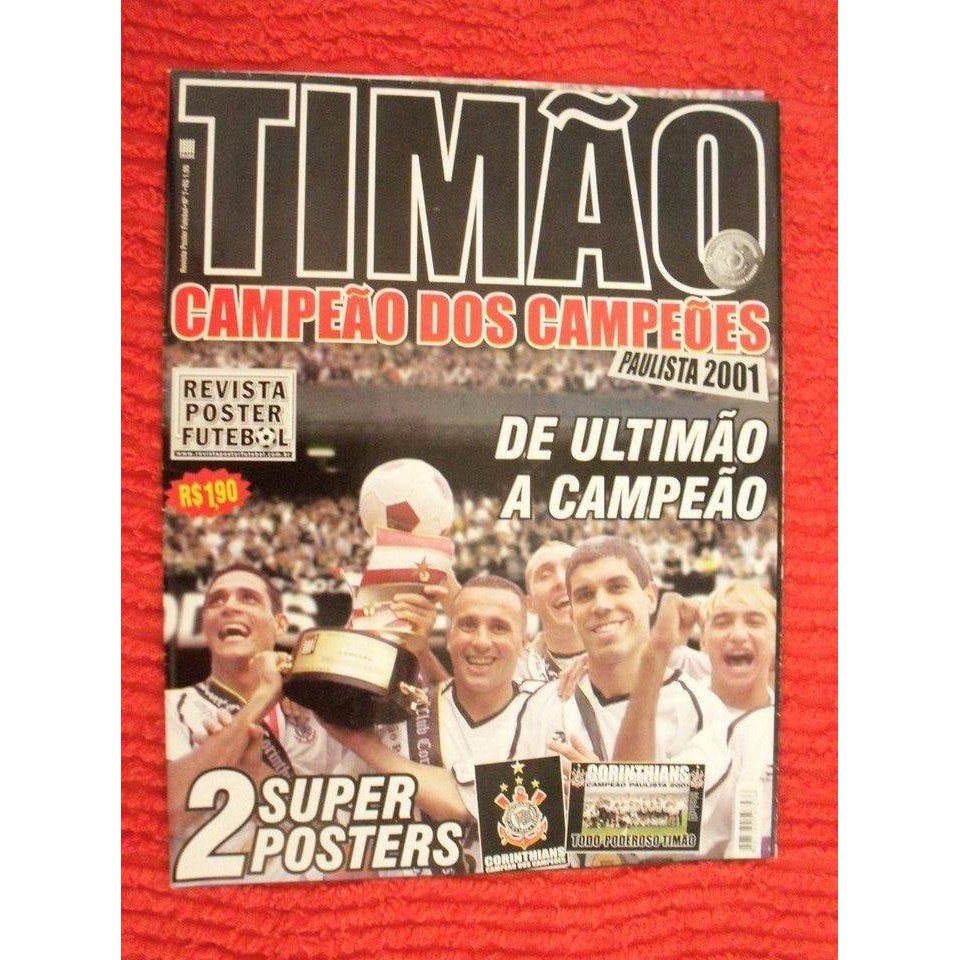 Revista Poster, Corinthians - De Ultimão A Campeão (2001) | Shopee Brasil