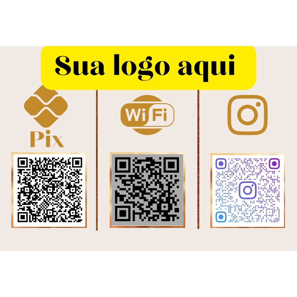 Quadro decoração com QR code | Shopee Brasil