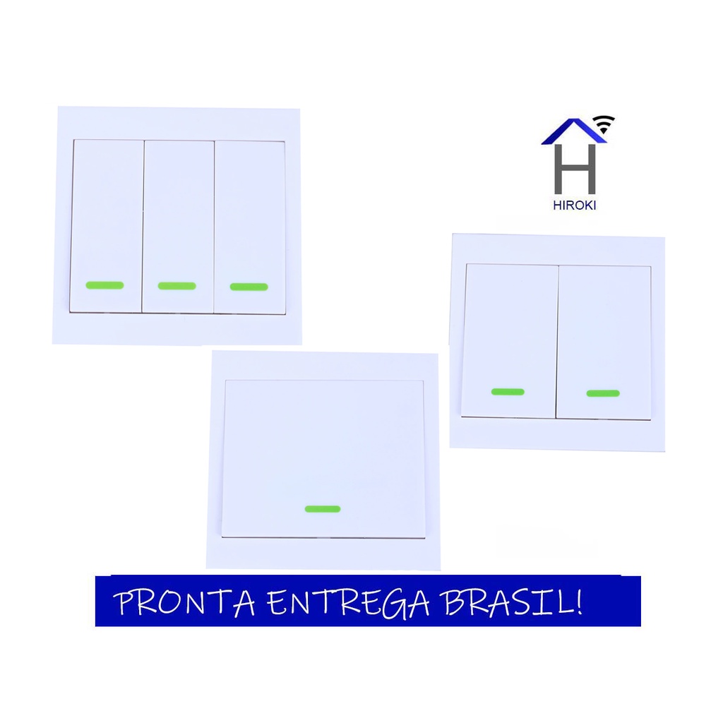 Interruptor Sem Fio Rf 1 2 3 Teclas Para Rele Módulo Sonoff Rf 433mhz ...