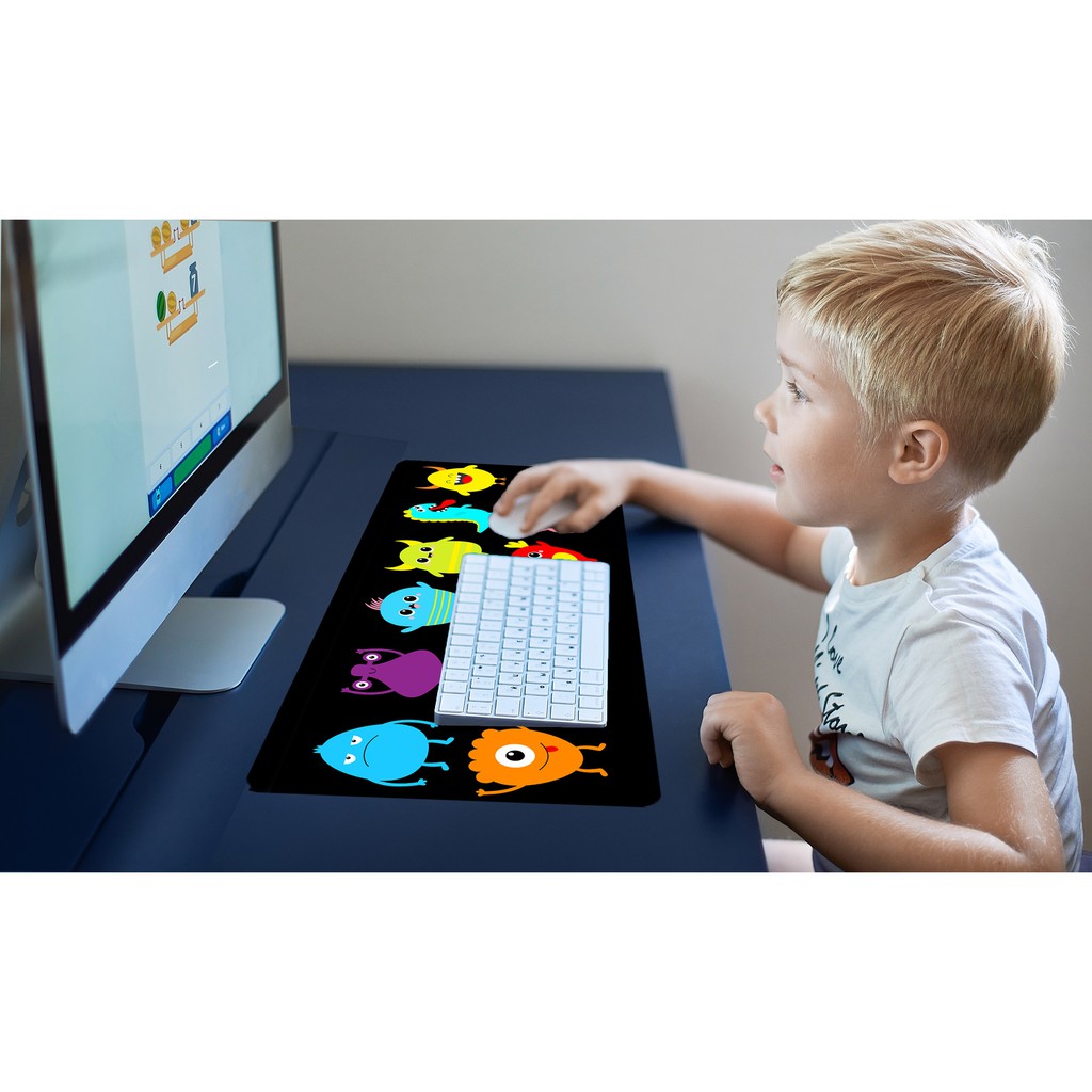 Mouse Pad /Desk Pad Grande 30x70cm - Linha Infantil Números | Shopee Brasil