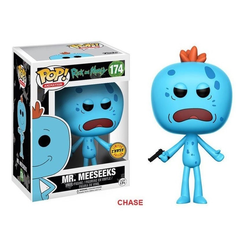 Funko Pop! Animation Rick And Morty - Mr Meeseeks #174 Chase | Shopee ...