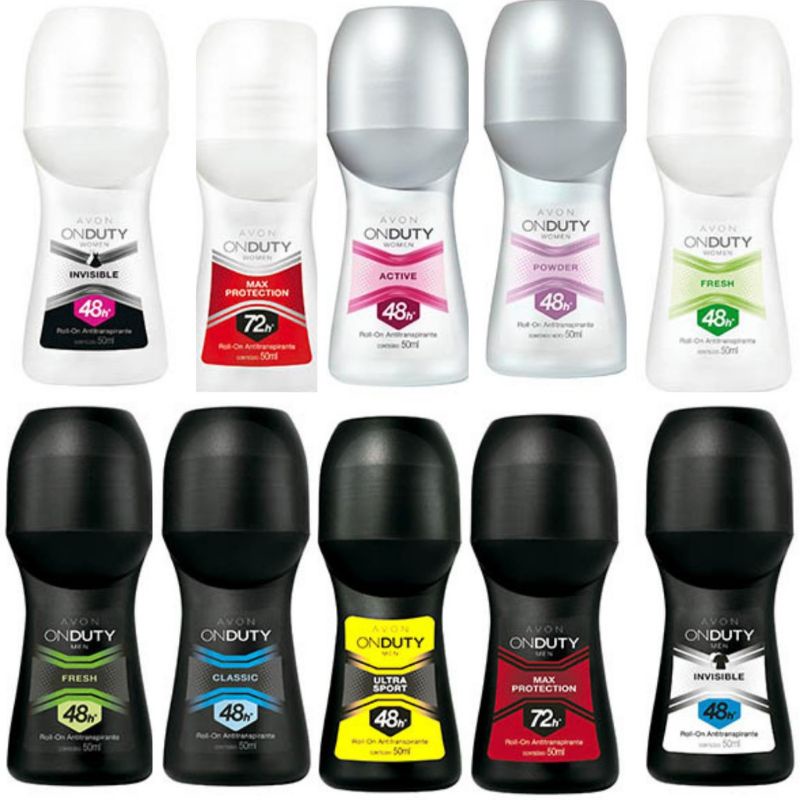 Desodorante Roll-On Antitranspirante Avon On Duty 50ml 5 POR 34,95 ...