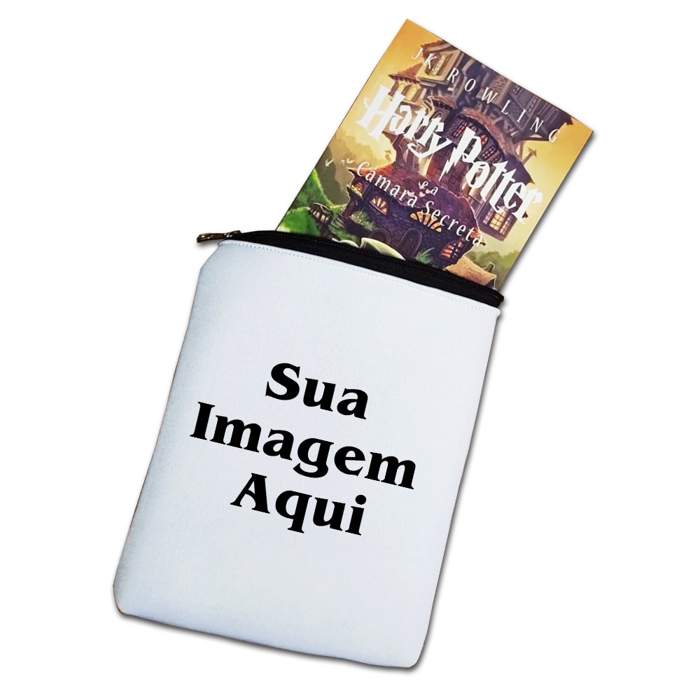Book Sleeve Porta Livros em Neoprene - Personalize com sua estampa ...