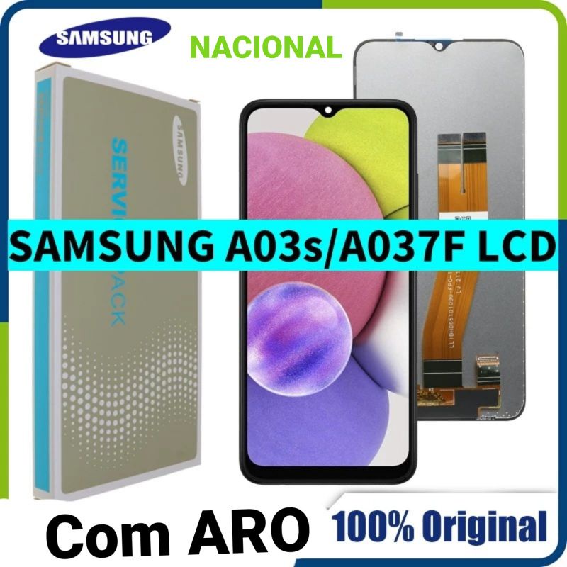 Tela Frontal A03s Original Nacional Display Touch A037 com Aro | Shopee Brasil