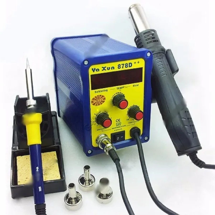 Estação De Solda E Retrabalho 2-1 Yaxun 878d++ (110v) | Shopee Brasil