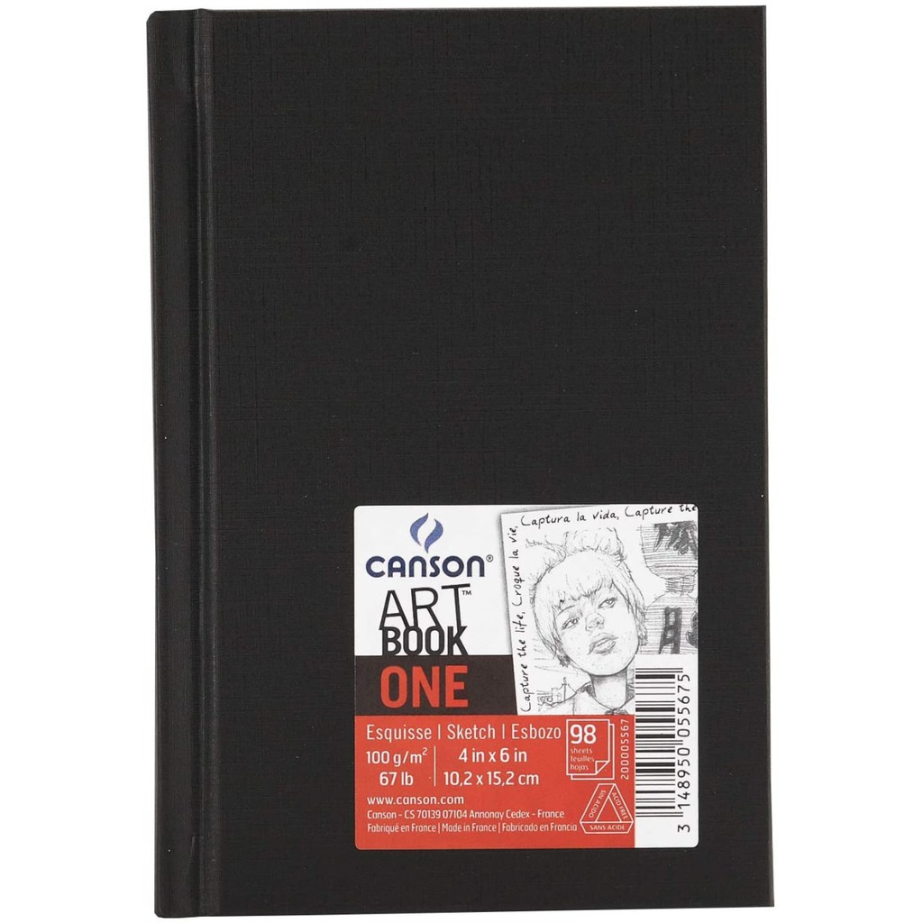 Caderno Artbook One Estilo 98 Folhas Sketchbook 100g Canson | Shopee Brasil