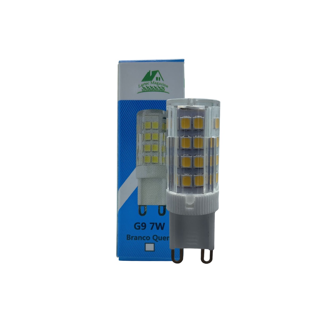 Kit 10 Lâmpadas Led Halopin G9 7W Branco Frio / Branco Quente | Shopee Brasil
