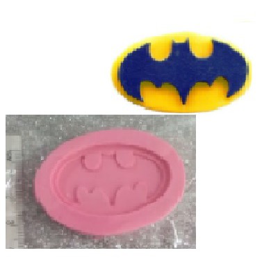 Molde De Silicone SIMBOLO BATMAN Artesanato Biscuit Resina Decoração ...