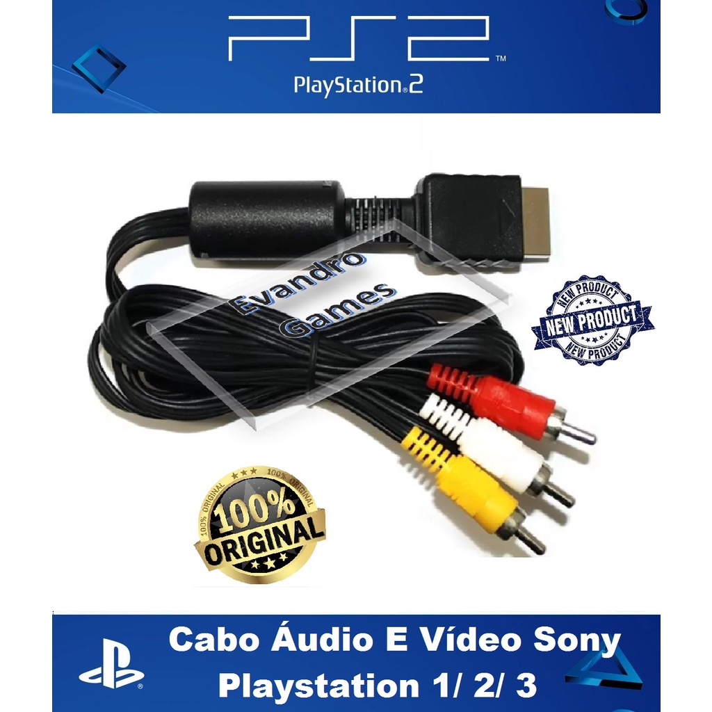 Cabo Áudio E Vídeo Sony Playstation 1/ 2/ 3 Cabo ps2 | Shopee Brasil