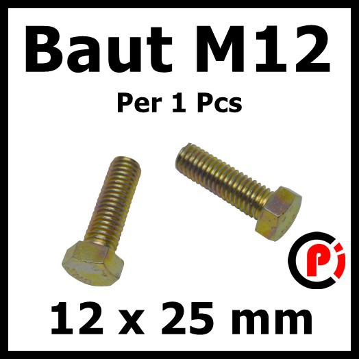 Parafuso Sextavado M12 Tamanho 12 x 25 mm | Shopee Brasil