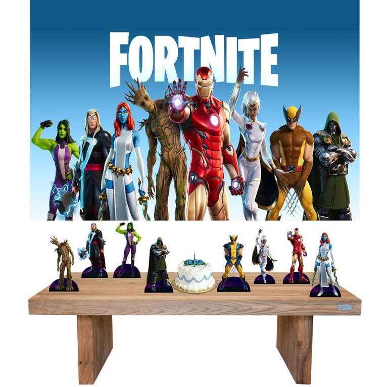 Fortnite 8 Display De Mesa + Painel | Shopee Brasil