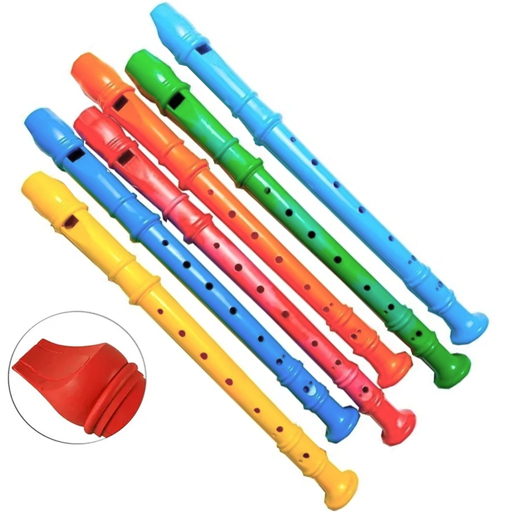 50 Flautas Doce Brinquedo Musical Infantil Coloridas | Shopee Brasil