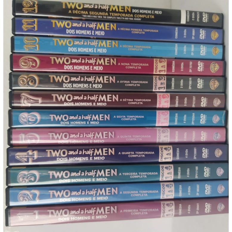 DVD : Two and a Half Man/2 Homens e meio - 1 a 12° Temporadas (Usado) | Shopee Brasil