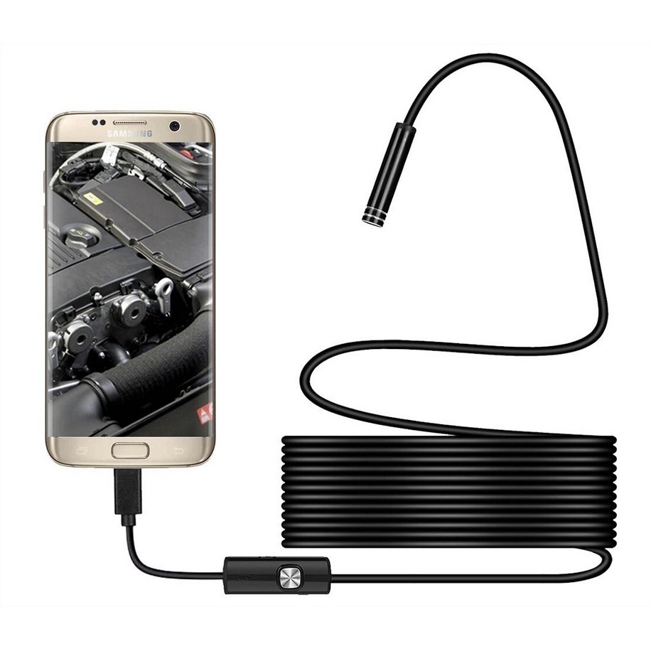 Camera De Endoscopia Inspecao Com Led Boroscopio Para Celular E Pc ...