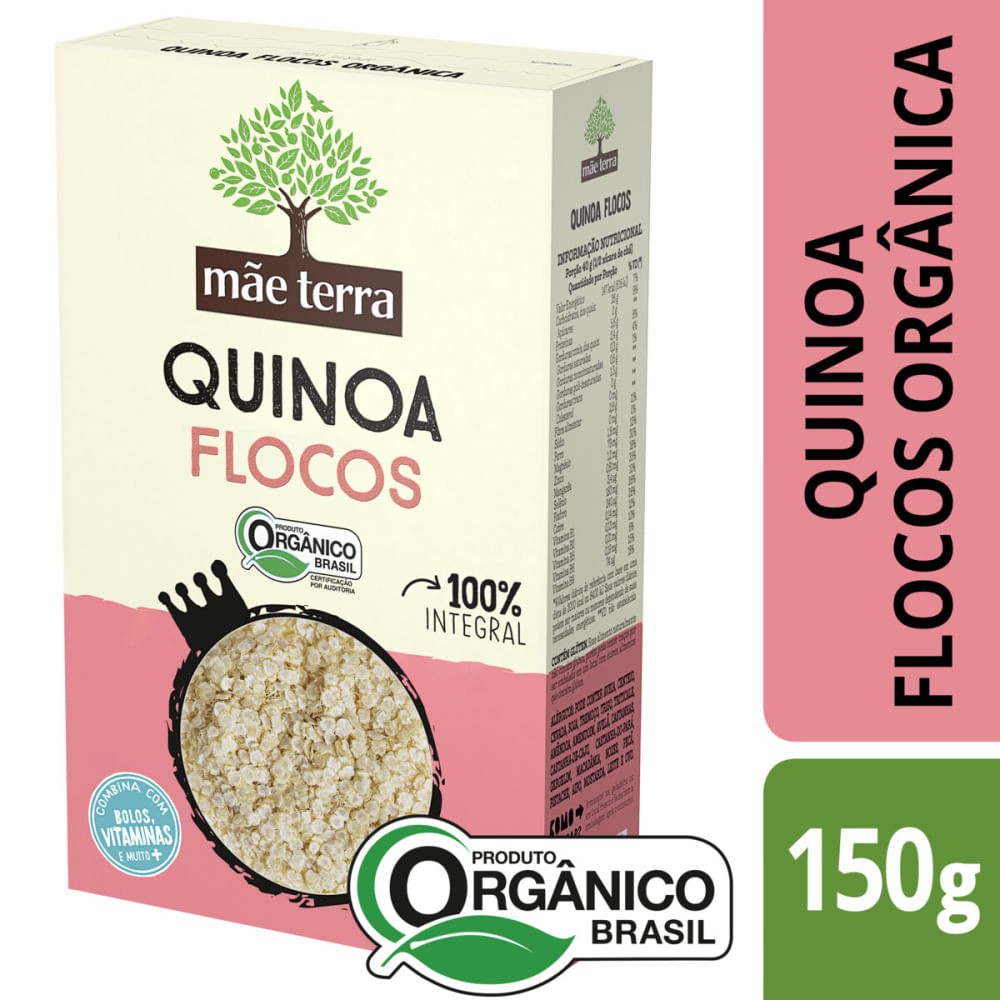 Quinoa Flocos Integral Orgânica Caixa 150g | Shopee Brasil