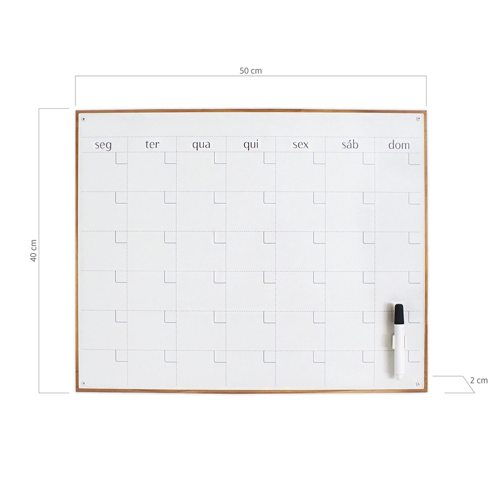 Painel Calendario Mes 40X50cm | Shopee Brasil
