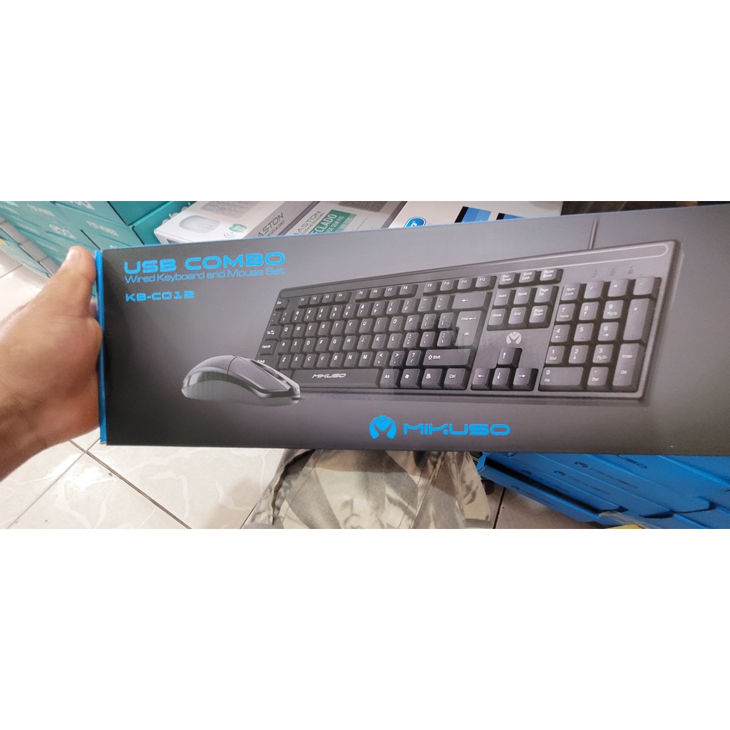 Teclado E Mouse Com Fio KB-C012 | Shopee Brasil