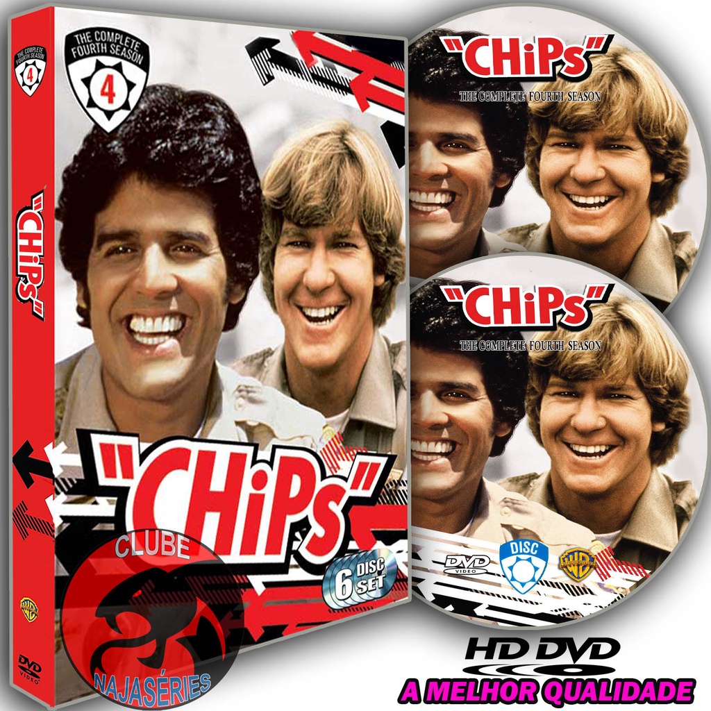 Dvd Chips - A 4ª Temporada Dublada - 5 Dvds - 21 Episodios | Shopee Brasil