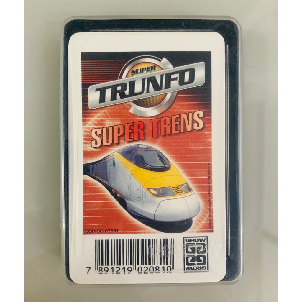Super Trunfo Super Trens Completo Grow Cartas Antigo | Shopee Brasil