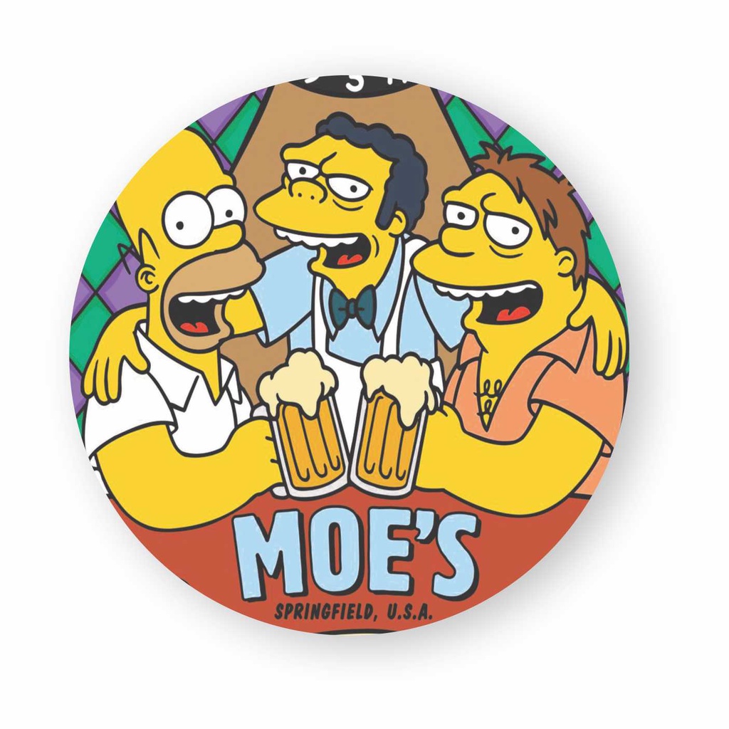 Placa Decorativa redonda Beer Duff Moe Simpson 35cm | Shopee Brasil