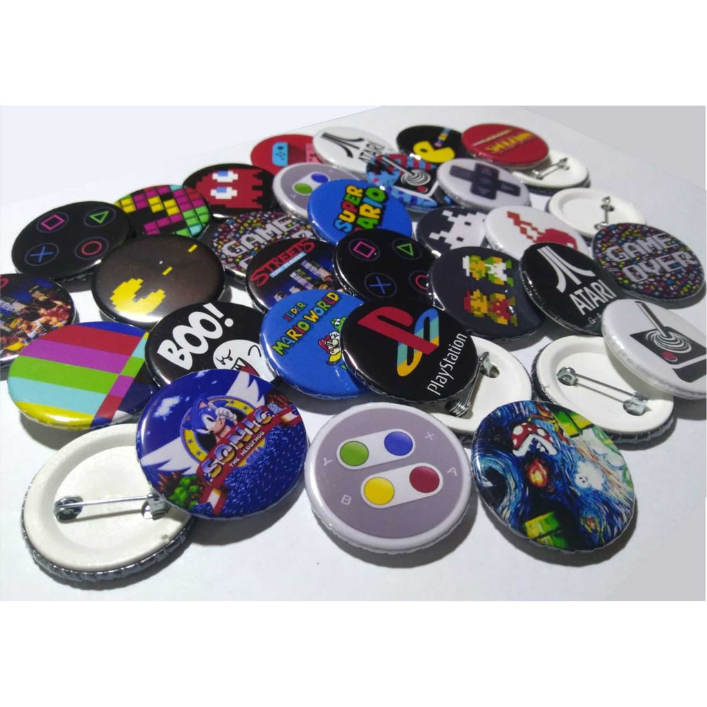 Bottons Games Antigos Boton Retrogame Videogame Jogos Button Tamanho 3 ...