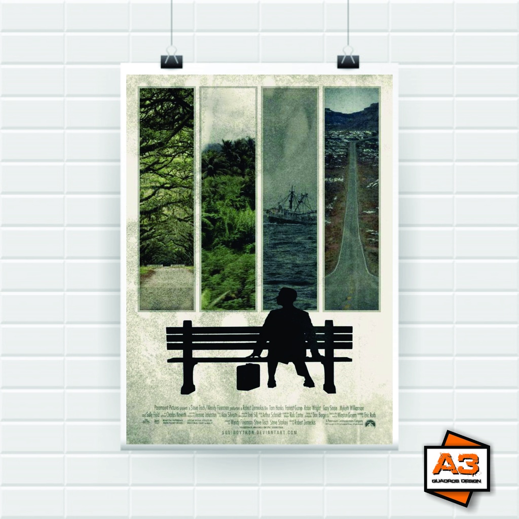 3 Posters Filme Forrest GUmp A4 (21cm x 30cm) | Shopee Brasil