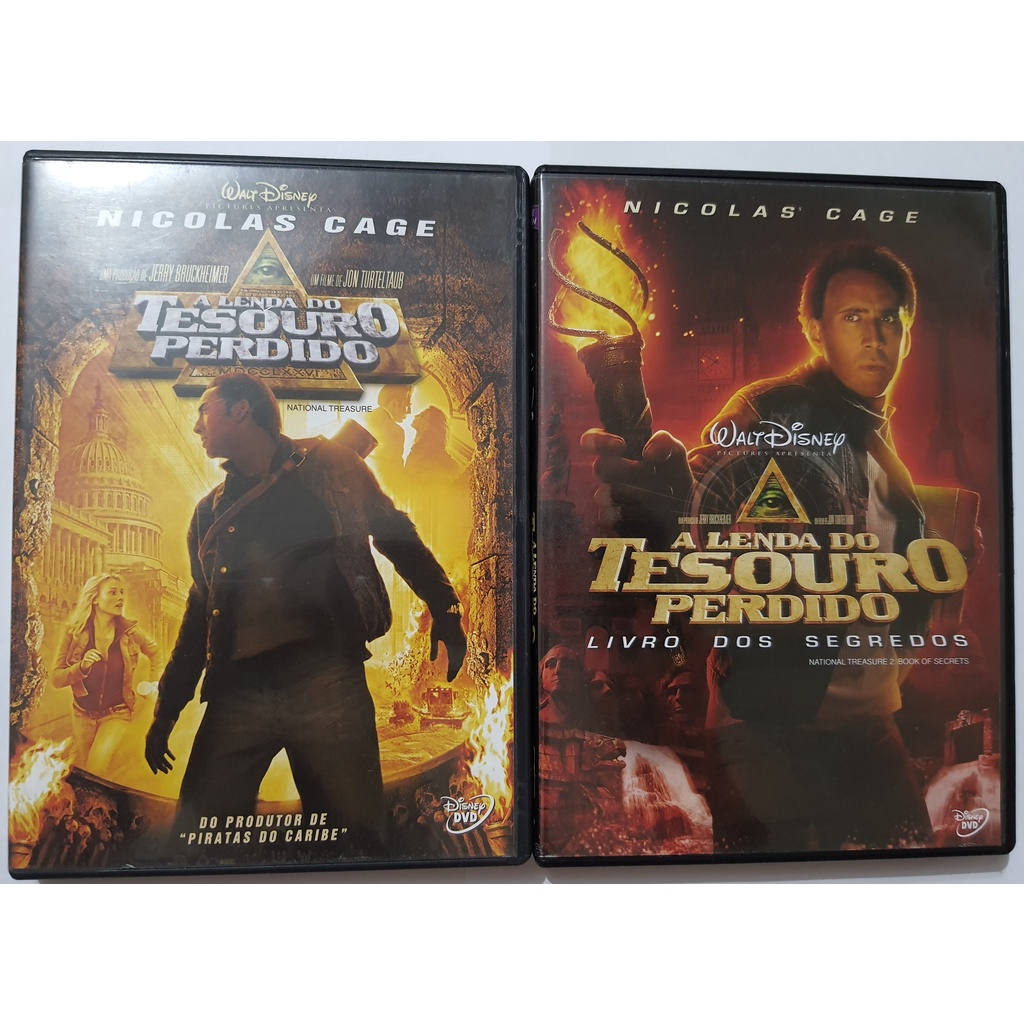 DVDs Coleção A Lenda do Tesouro Perdido - Duologia (2 Filmes: 1 e 2 ...