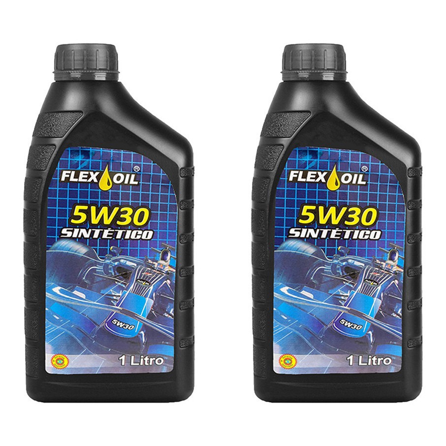 Kit 2 Flex Oil Lubrificante Sintetico 5w30 Api Sn | Shopee Brasil