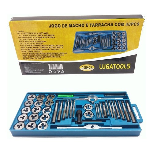 Kit Jogo Macho E Femeá Tarracha Cossinete 40 Pç Tarraxa | Shopee Brasil