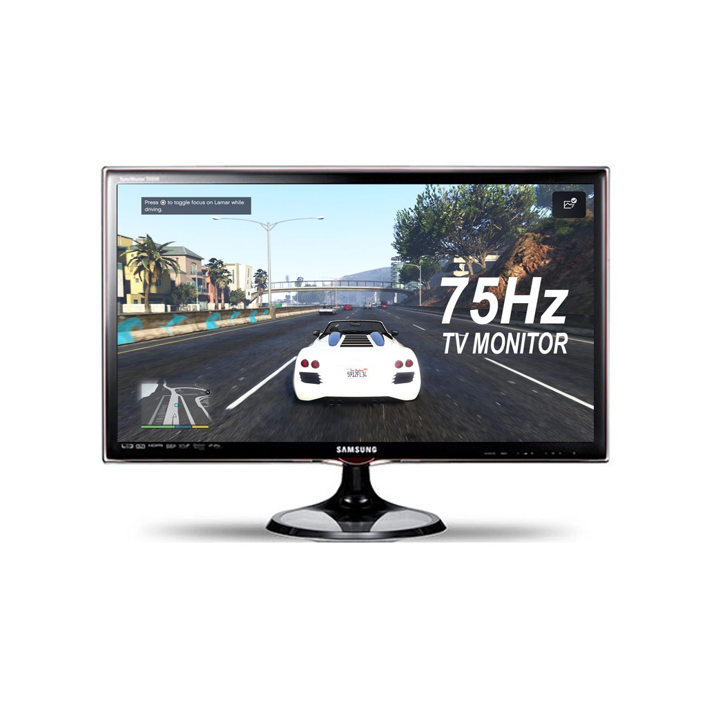Monitor TV Gamer Samsung 24" FHD, 75Hz 1920x1080 HDMI VGA CONVERSOR ...