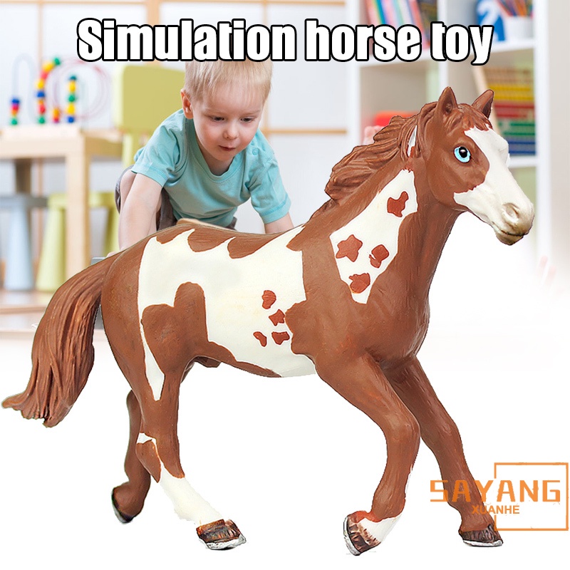 Simulated Animal Horse Model Solid Emulation Action Figure Learning ...