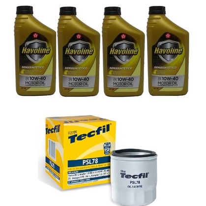 KIT Troca de óleo RENAULT 4 Óleos de motor 15W40 Havoline ...