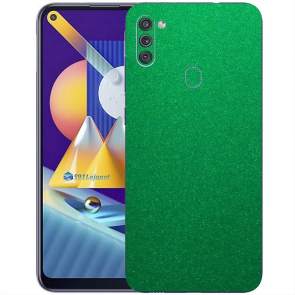 Samsung Galaxy M11 Adesivo Skin Pelicula Protetora Metalico Brilho ...