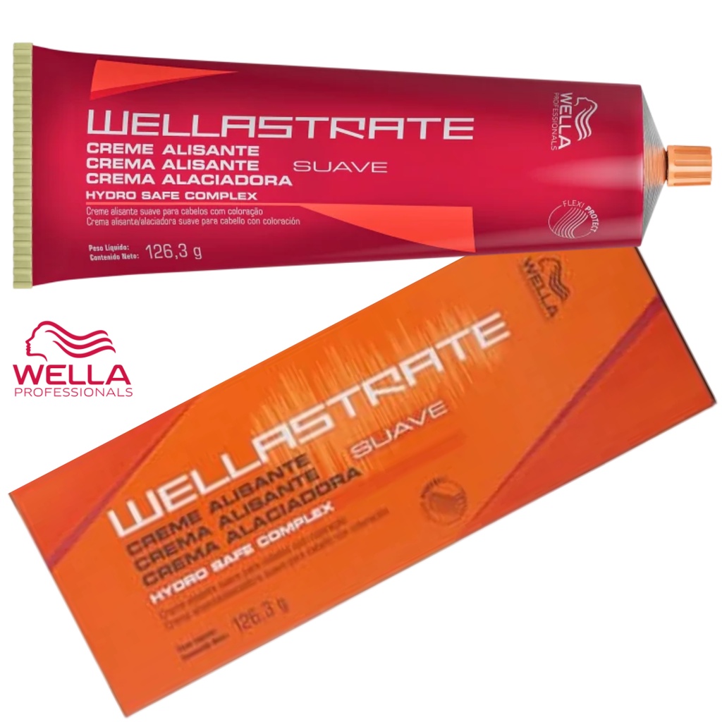 Wella Profissional Alisante Capilar Wellastrate Suave 126g | Shopee Brasil