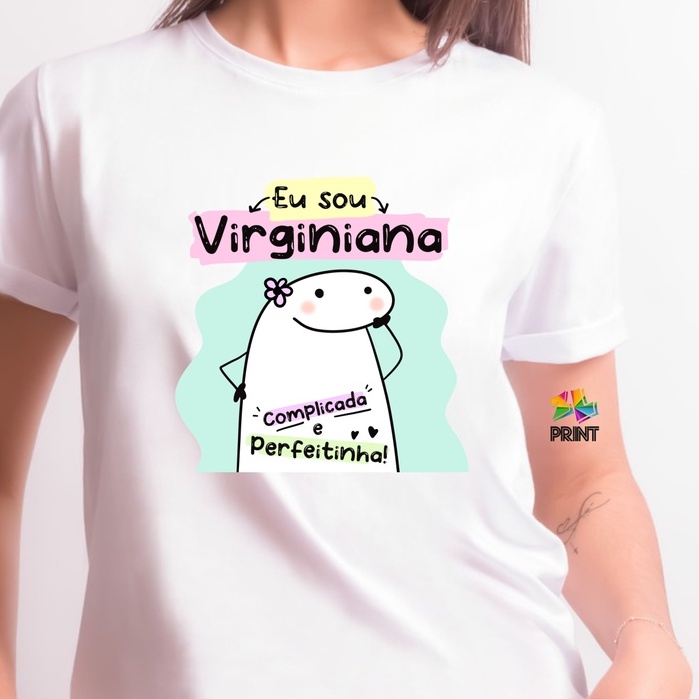 Camiseta EU SOU VIRGINIANA Signo VIRGEM - Flork Meme Boneco de Palito ...