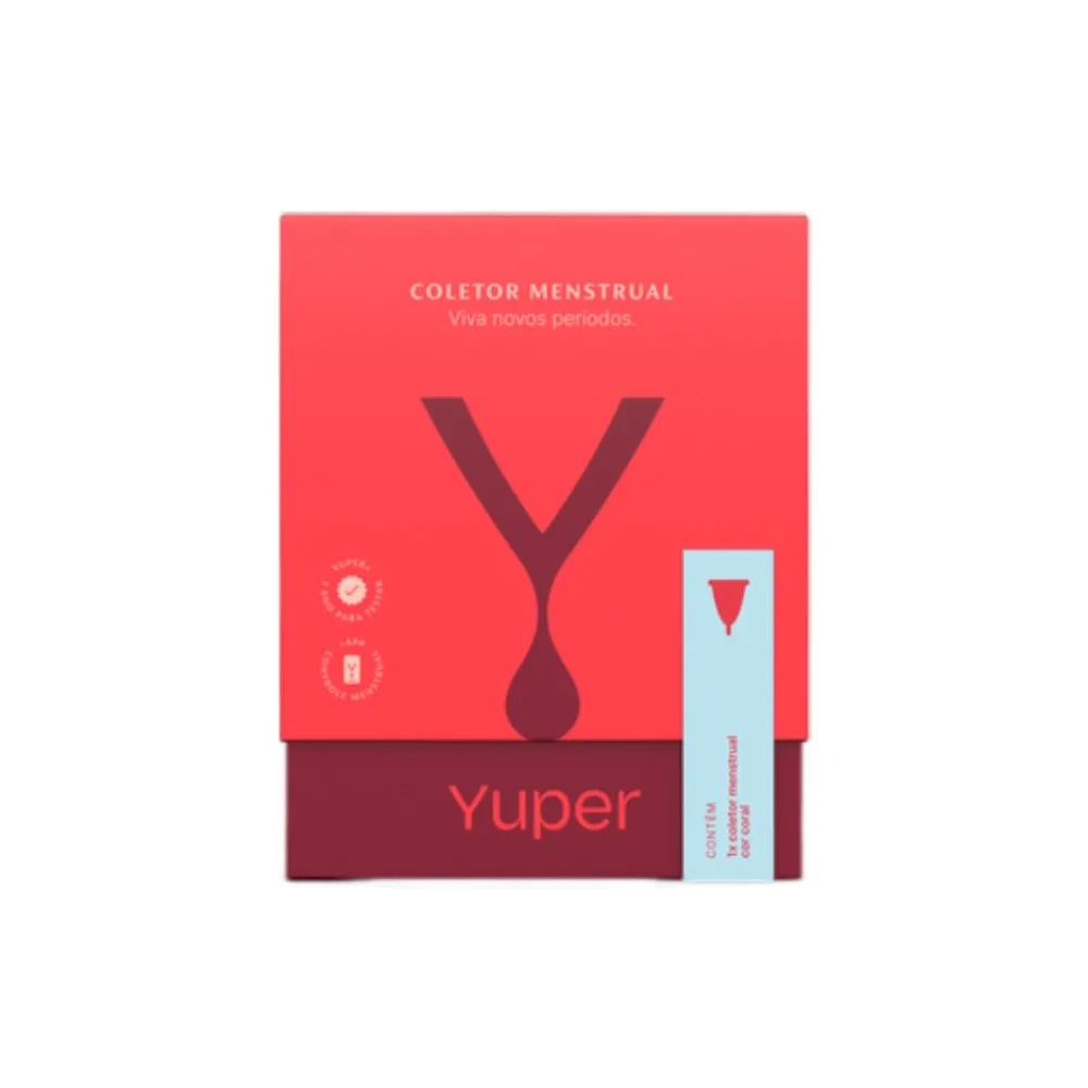 Coletor Menstrual Coral - Yuper | Shopee Brasil