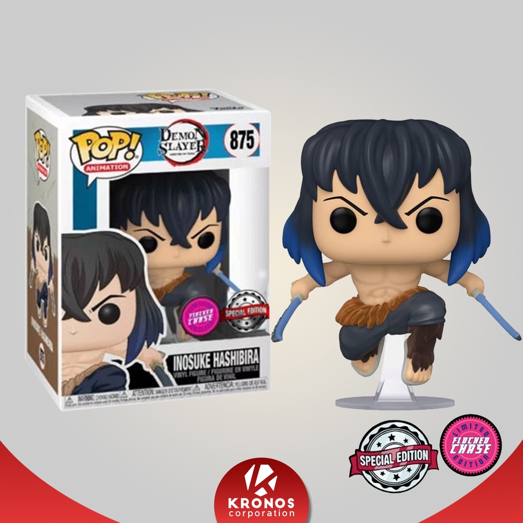 Funko Pop! Inosuke Hashibira #875 *SPECIAL EDITION - CHASE FLOCKED ...