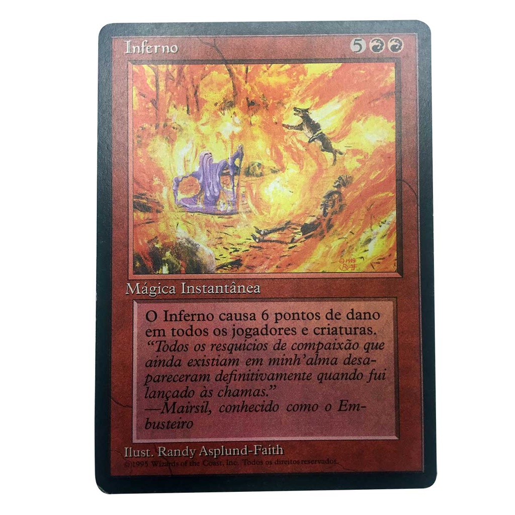 Magic The Gathering MTG Inferno Borda Preta Quarta Edição | Shopee Brasil
