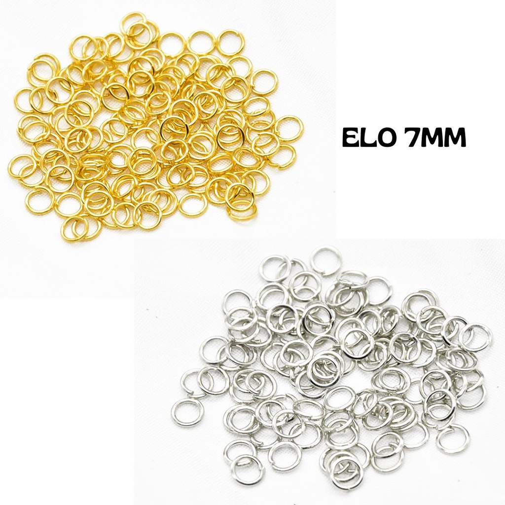 Elo argola de metal 7mm para bijuterias, chaveiros, artesanato | Shopee ...