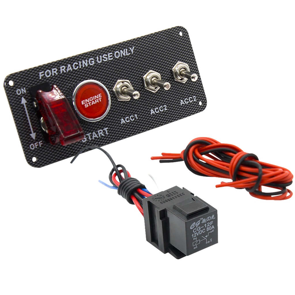 Painel Ignição Botão Partida Start Switch Chave Turbo - Nagano | Shopee ...