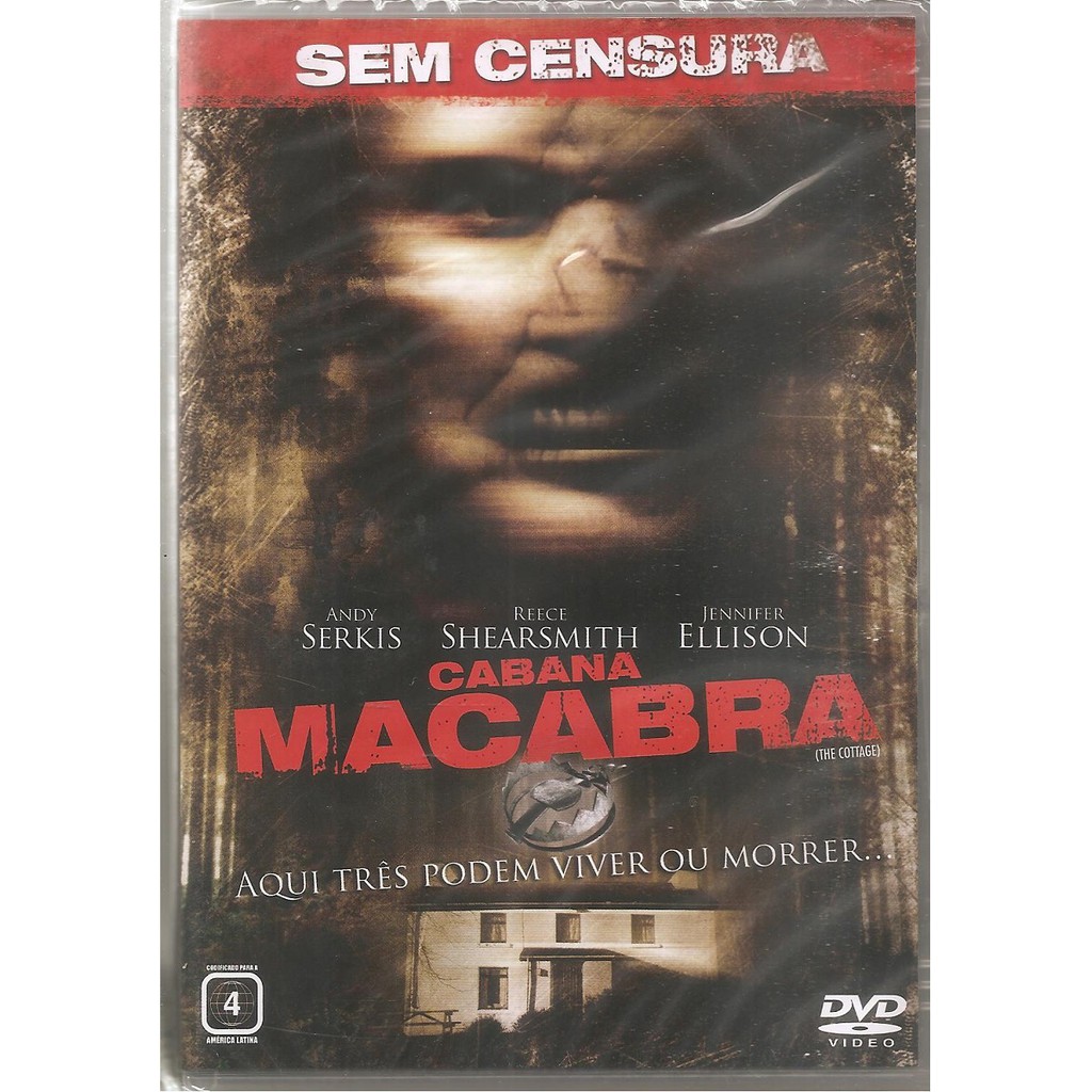 DVD CABANA MACABRA (THE COTTAGE) ANDY SERKIS REECE SHEARSMITH JENNIFER ...