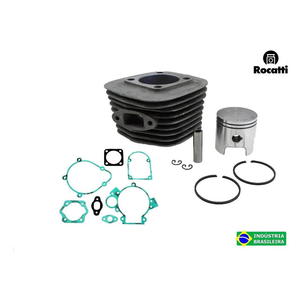 Kit Cilindro Bike Motorizada Motor Moskito 80cc Biela Alta + Jogo De ...