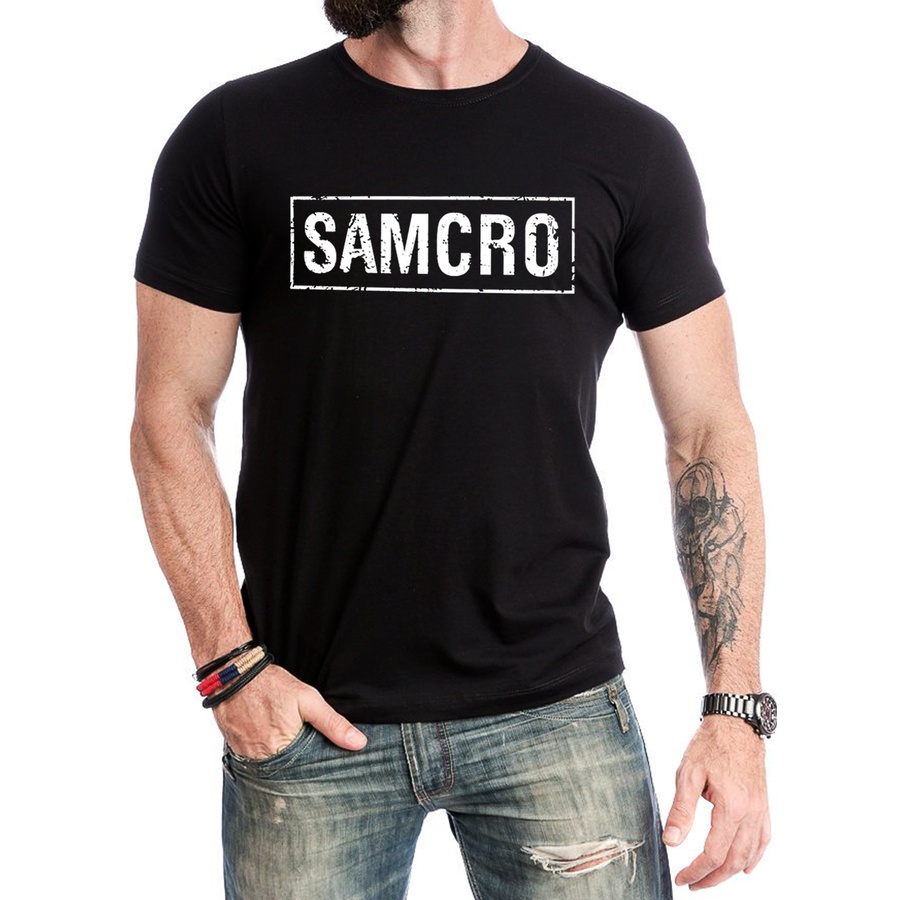 Camisa Camiseta Samcro Filhos da Anarquia, Soa Sons Of Anarchy 100% ...