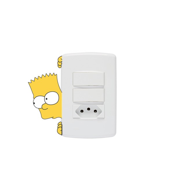 Adesivo Interruptor Bart Simpson | Shopee Brasil