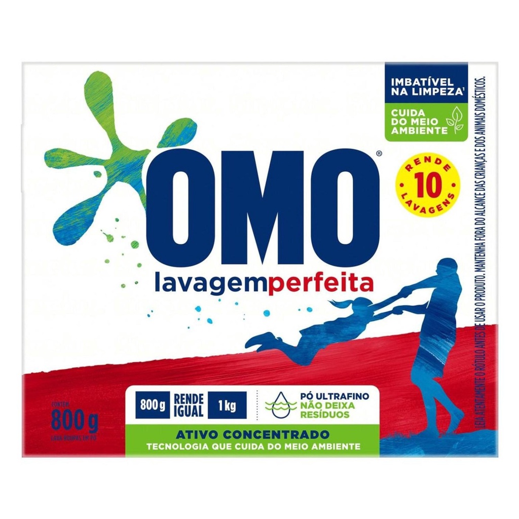 SABAO EM PO OMO MULTIACAO CX. 800GRS | Shopee Brasil