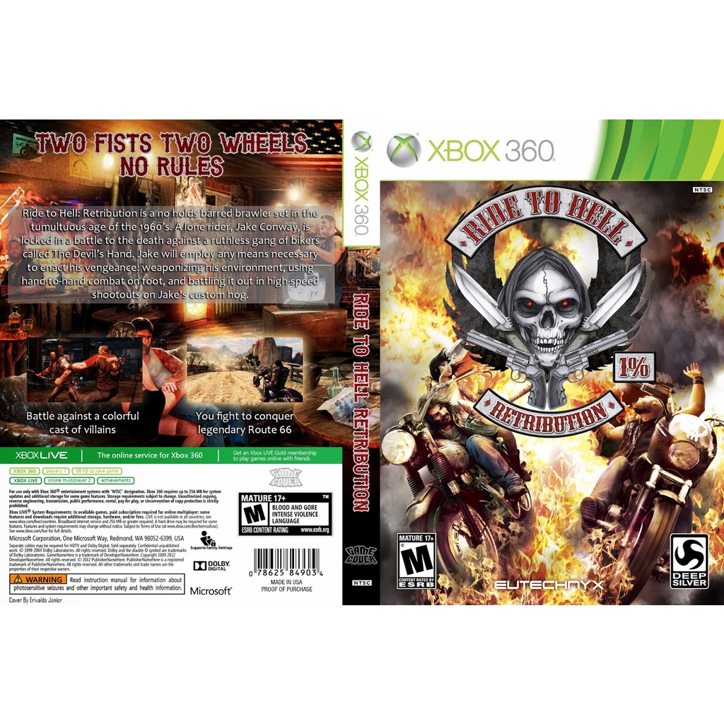 Ride to Hell Retribution P/ XBOX360 (LTU/LT/JTAG/RGH) | Shopee Brasil