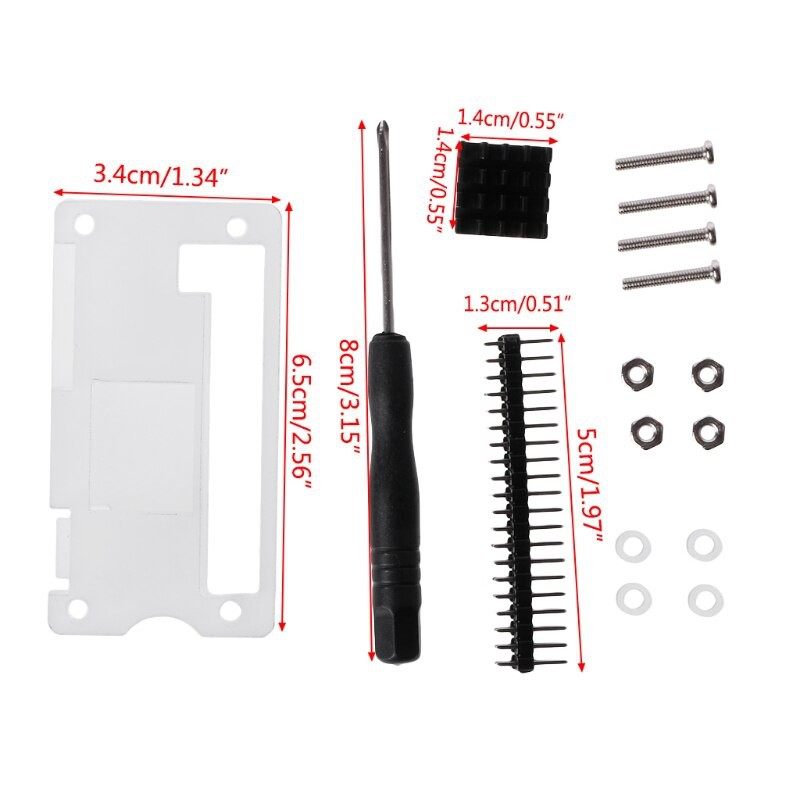 Case Acrílico Raspberry Pi Zero+ Gpio 40-pin Conector! - Escorrega o Preço