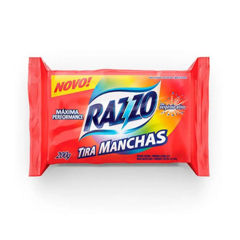 SABÃO EM BARRA TIRA MANCHAS RAZZO 200g | Shopee Brasil
