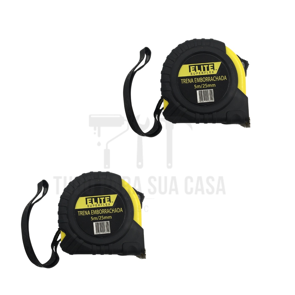 KIT 2 Trena 5MTSx 25mm Com Trava e Emborrachada | Shopee Brasil