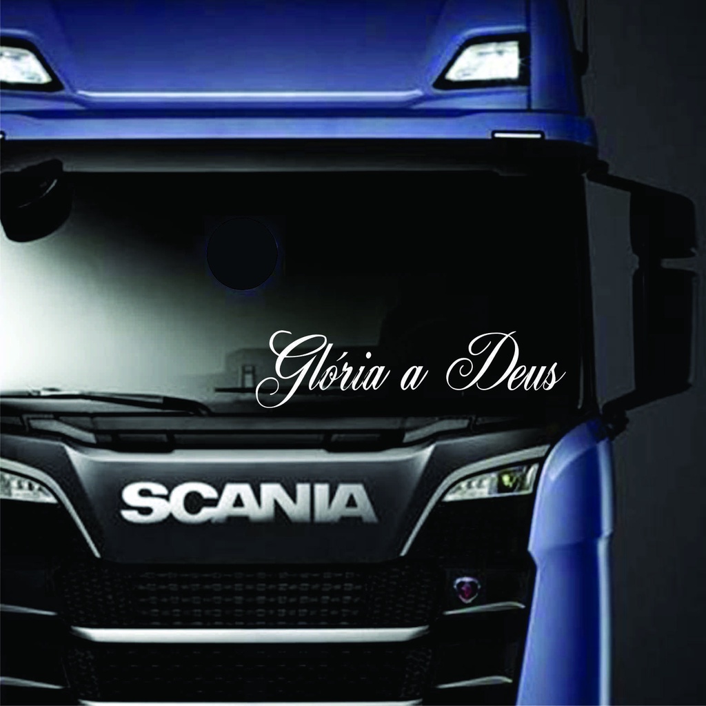 Adesivo Vidro Parabrisa Carro Moto Frase Glória A Deus Senhor Religião Religioso 80x20 cm ...